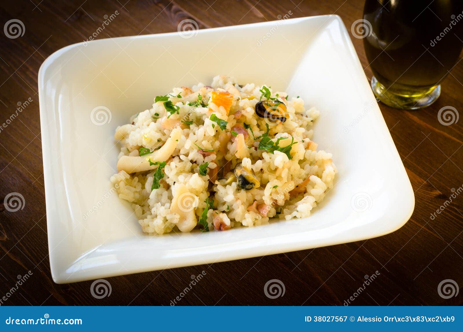 Risotto with seafood stock image. Image of stuffed, cuisine - 38027567
