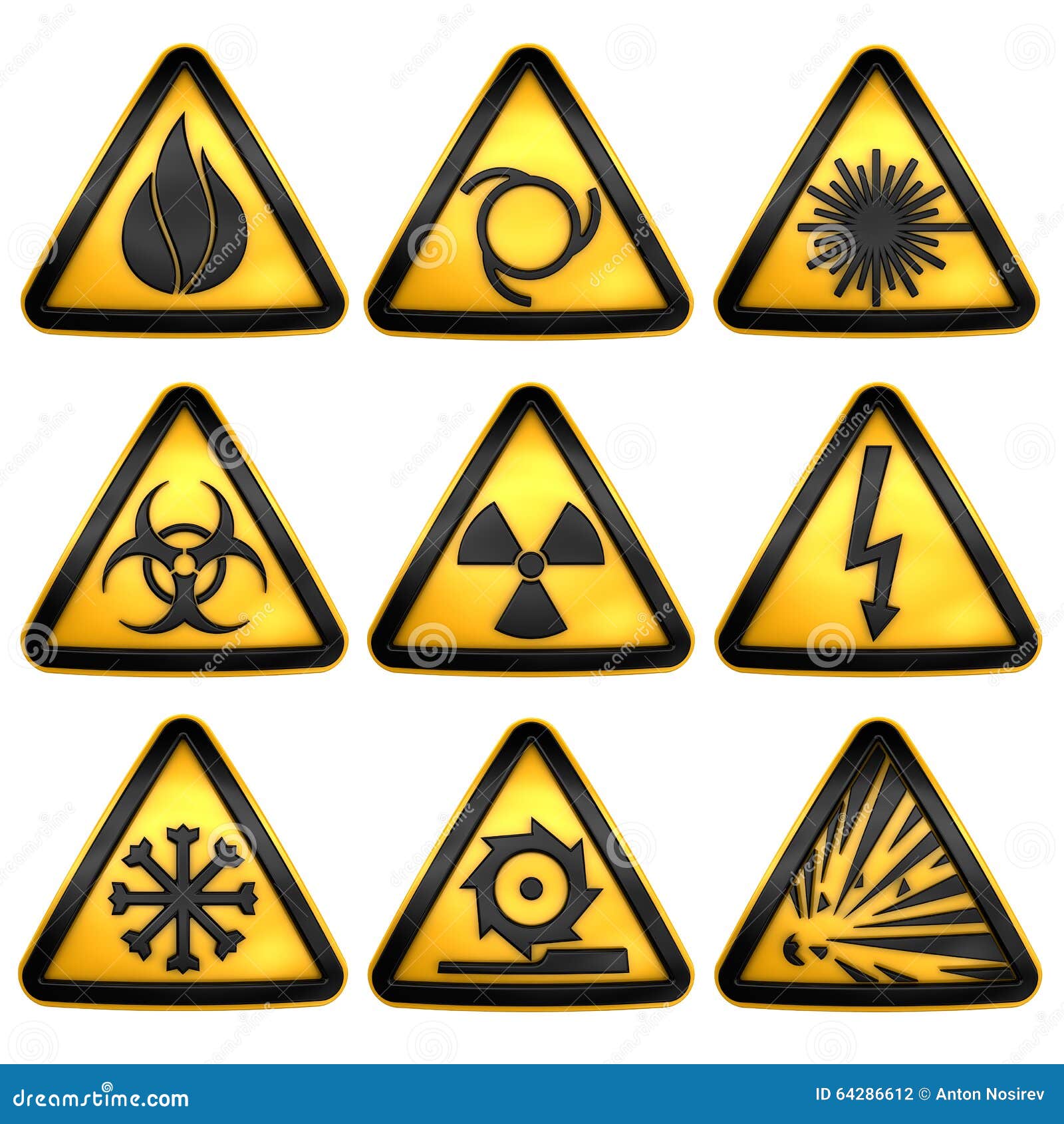 Risque D'avertissement Triangulaire De Symboles Illustration Stock ...