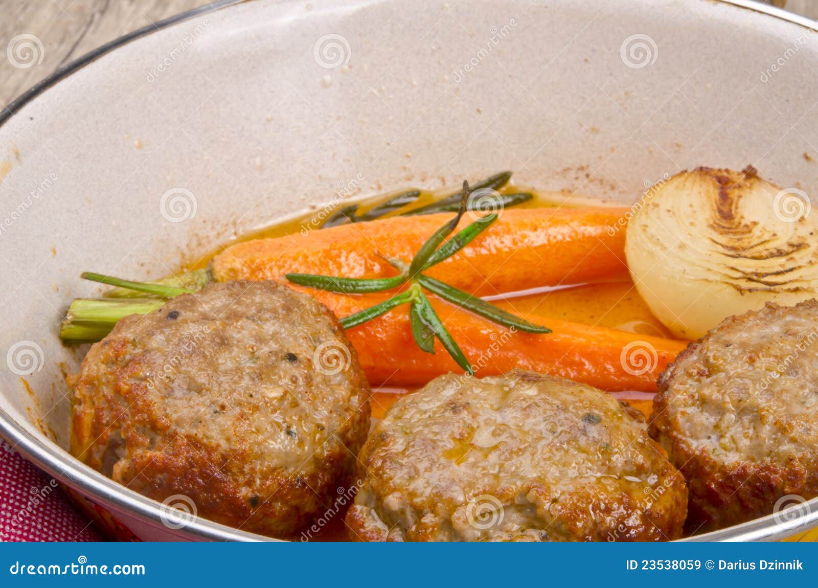 Rissoles with vegetables stock image. Image of culinary - 23538059