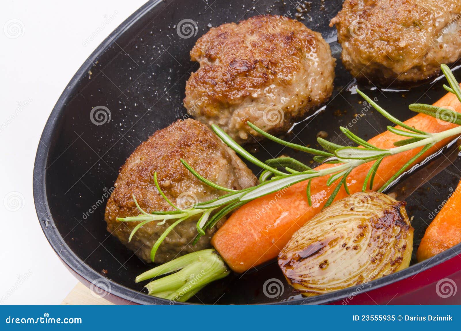 Rissoles with vegetables stock image. Image of culinary - 23555935