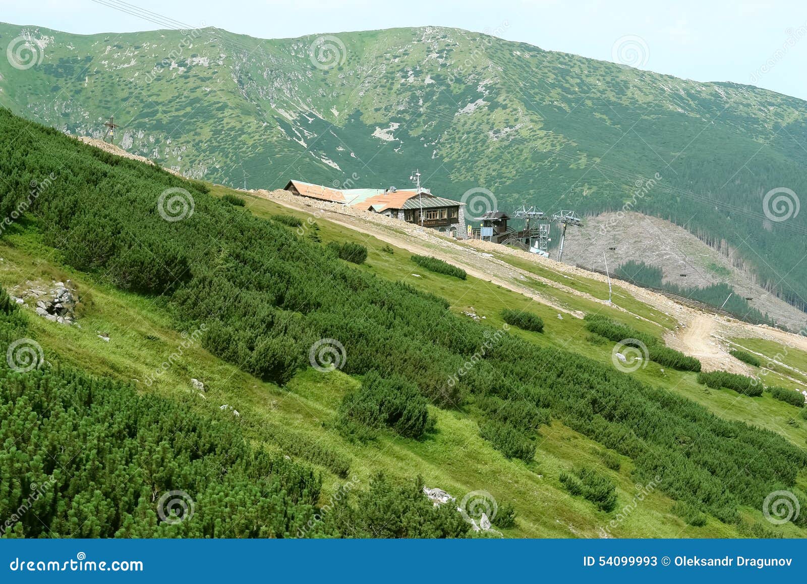 Ristorante Sul Lukova in Jasna Immagine Stock - Immagine di montagna ...