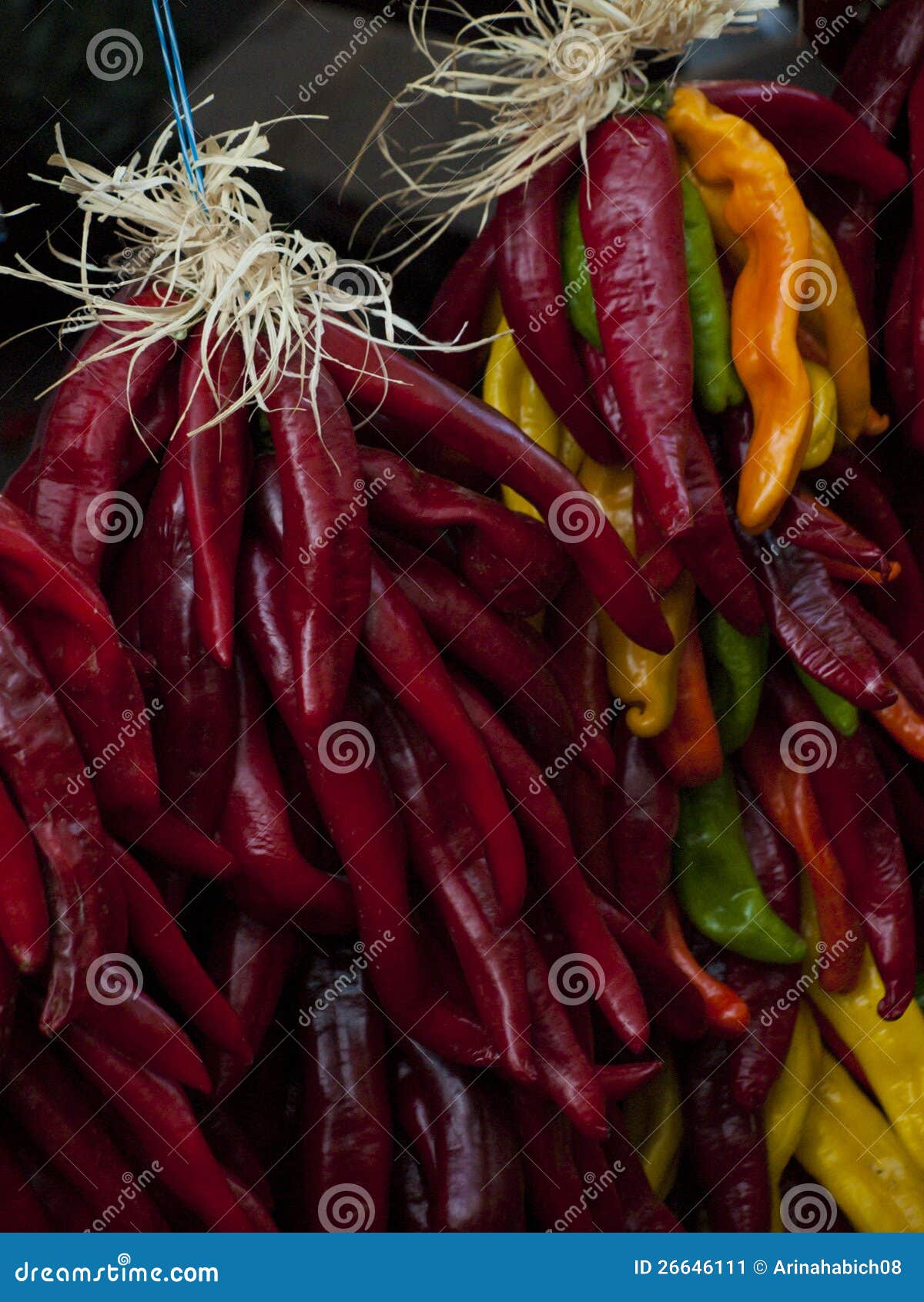 Ristra imagen de archivo. Imagen de fresco, secado, comestible - 26646111