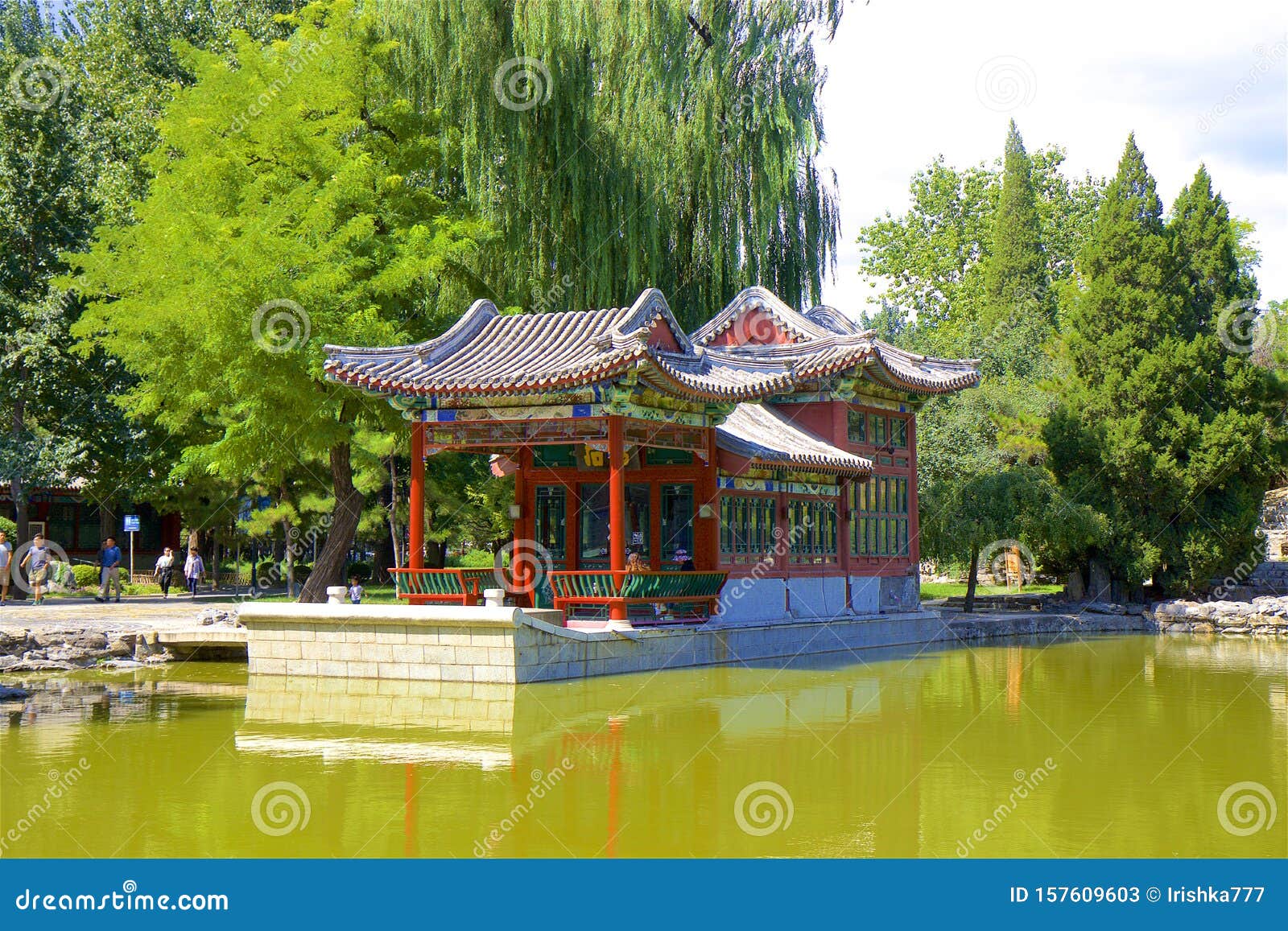 Ritan park, Beijing editorial stock photo. Image of water - 157609603