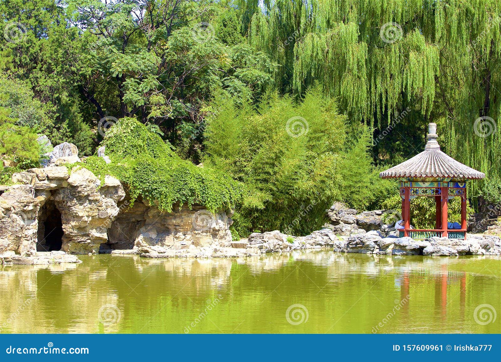 Ritan park, Beijing stock image. Image of water, views - 157609961
