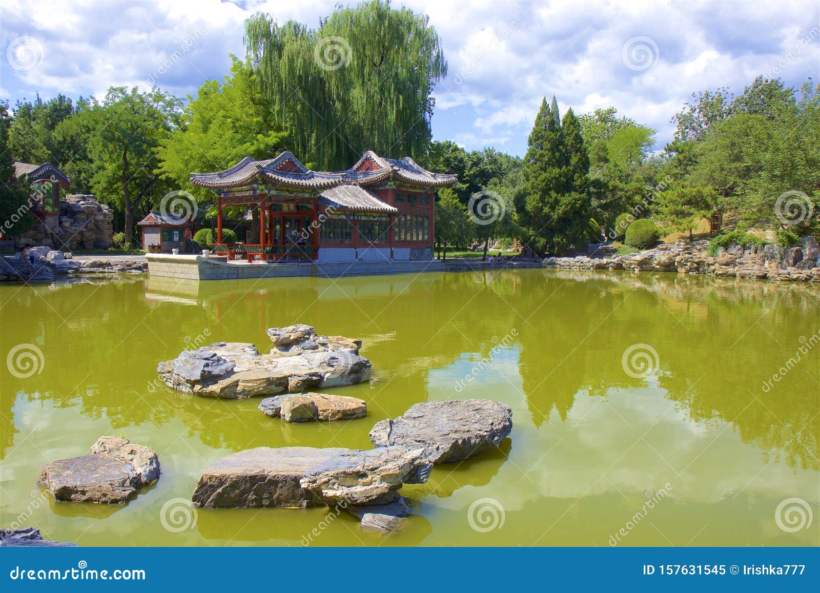 Ritan park, Beijing stock image. Image of beijing, rest - 157631545