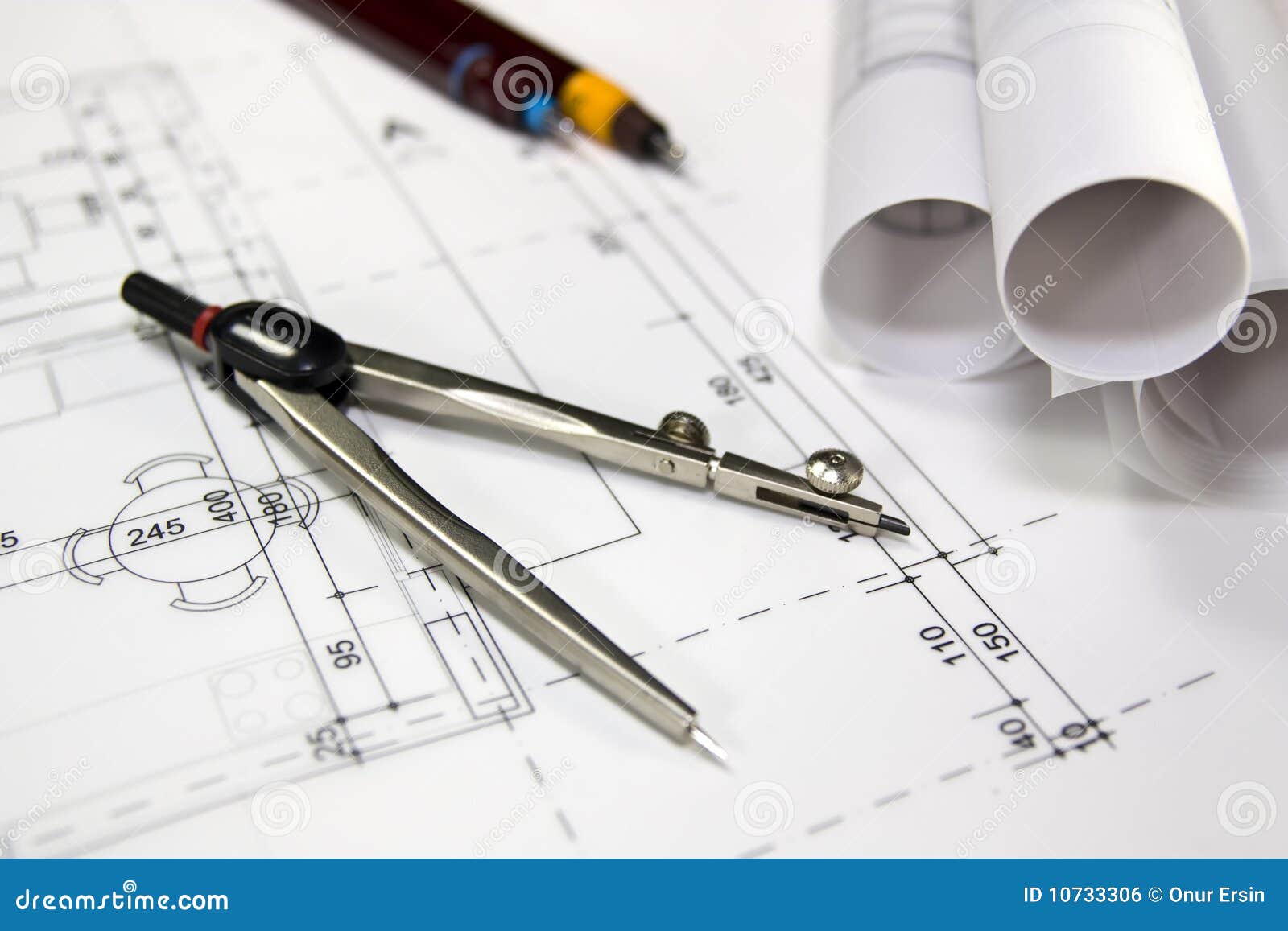 Ritning arkivfoto. Bild av planläggning, papper, diagram - 10733306