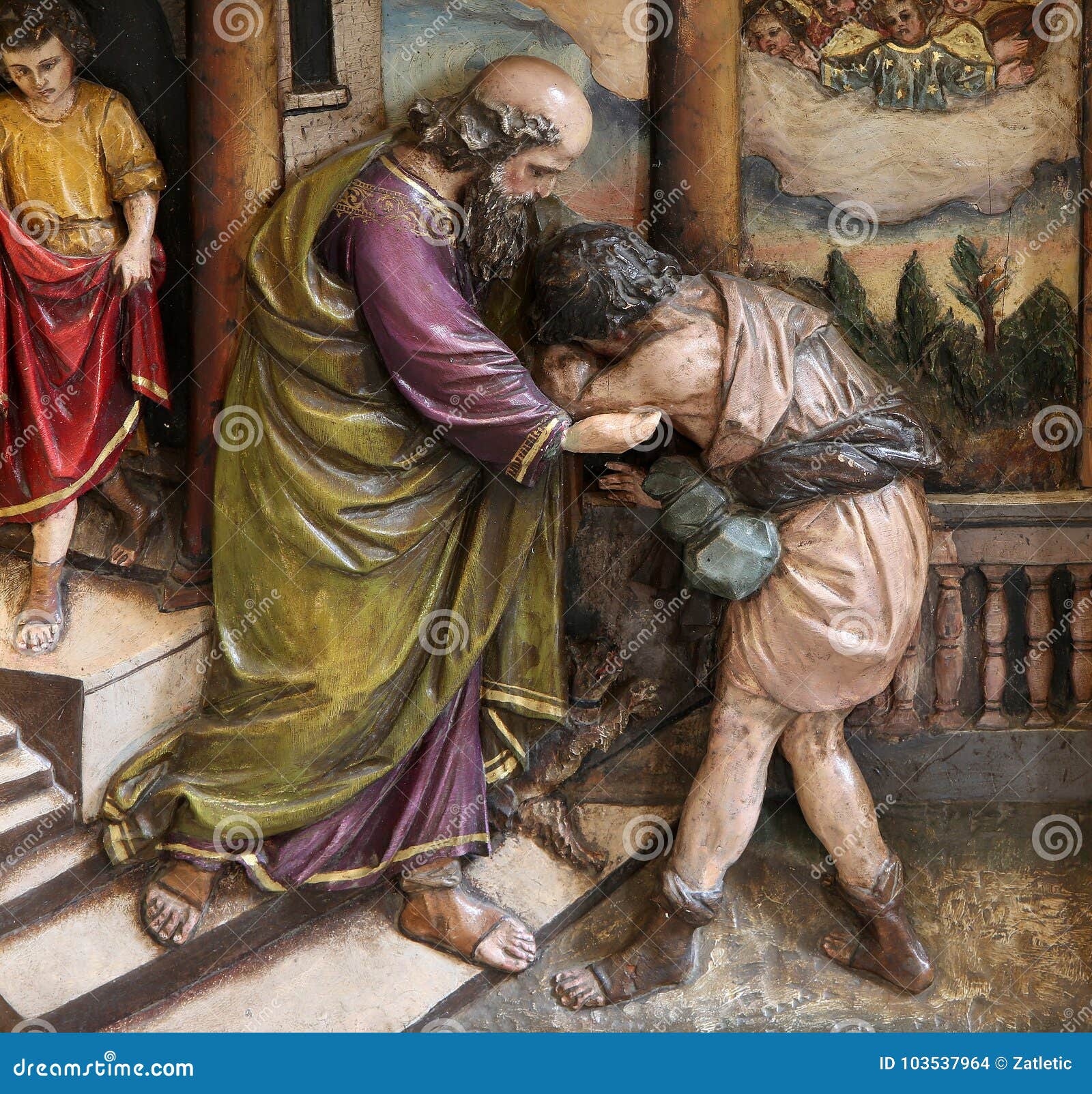 Ritorno Del Figliol Prodigo Fotografia Stock - Immagine di storico ...