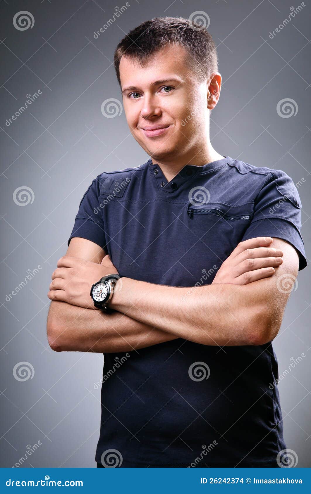 Ritratto Caucasico Dell'uomo Fotografia Stock - Immagine di modo ...