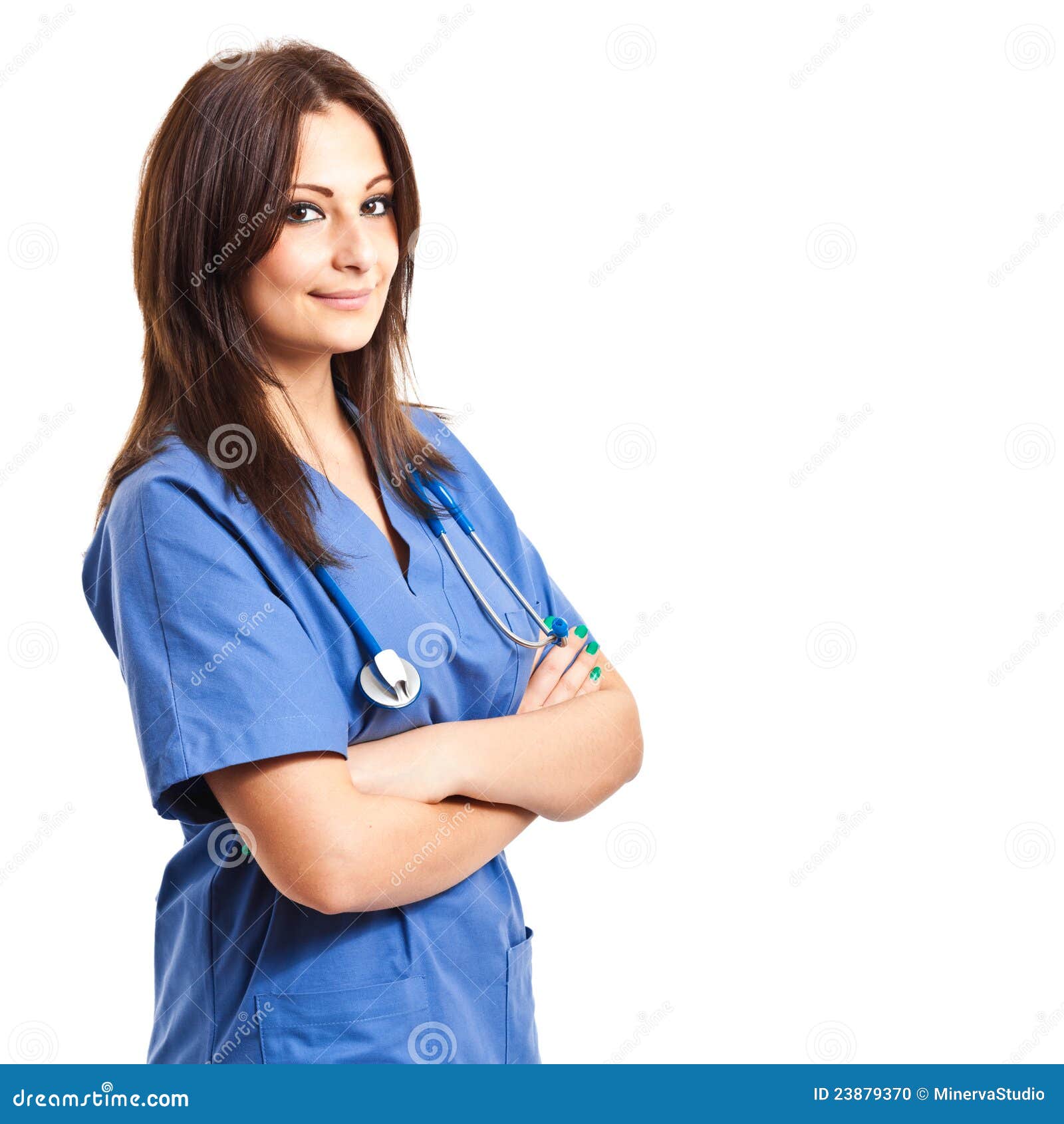 Ritratto dell'infermiere fotografia stock. Immagine di giovane - 23879370