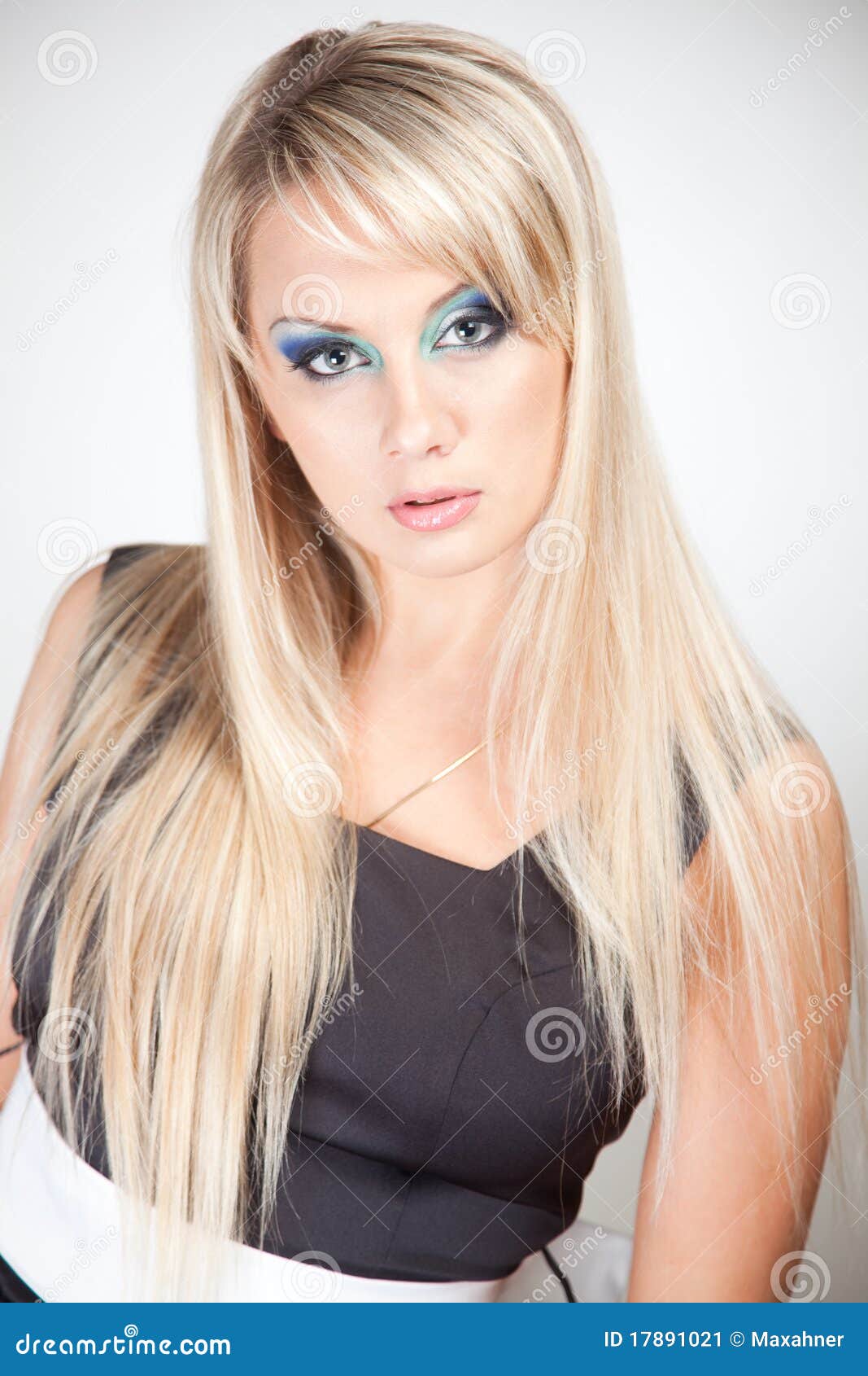 Ritratto Della Donna Bionda Elegante Immagine Stock - Immagine di ...