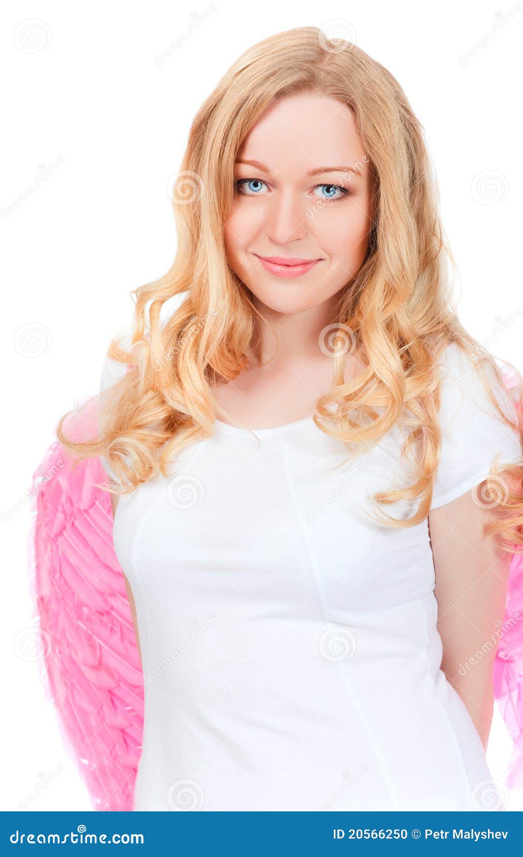 Ritratto Della Donna Di Angelo Fotografia Stock - Immagine di femmina ...