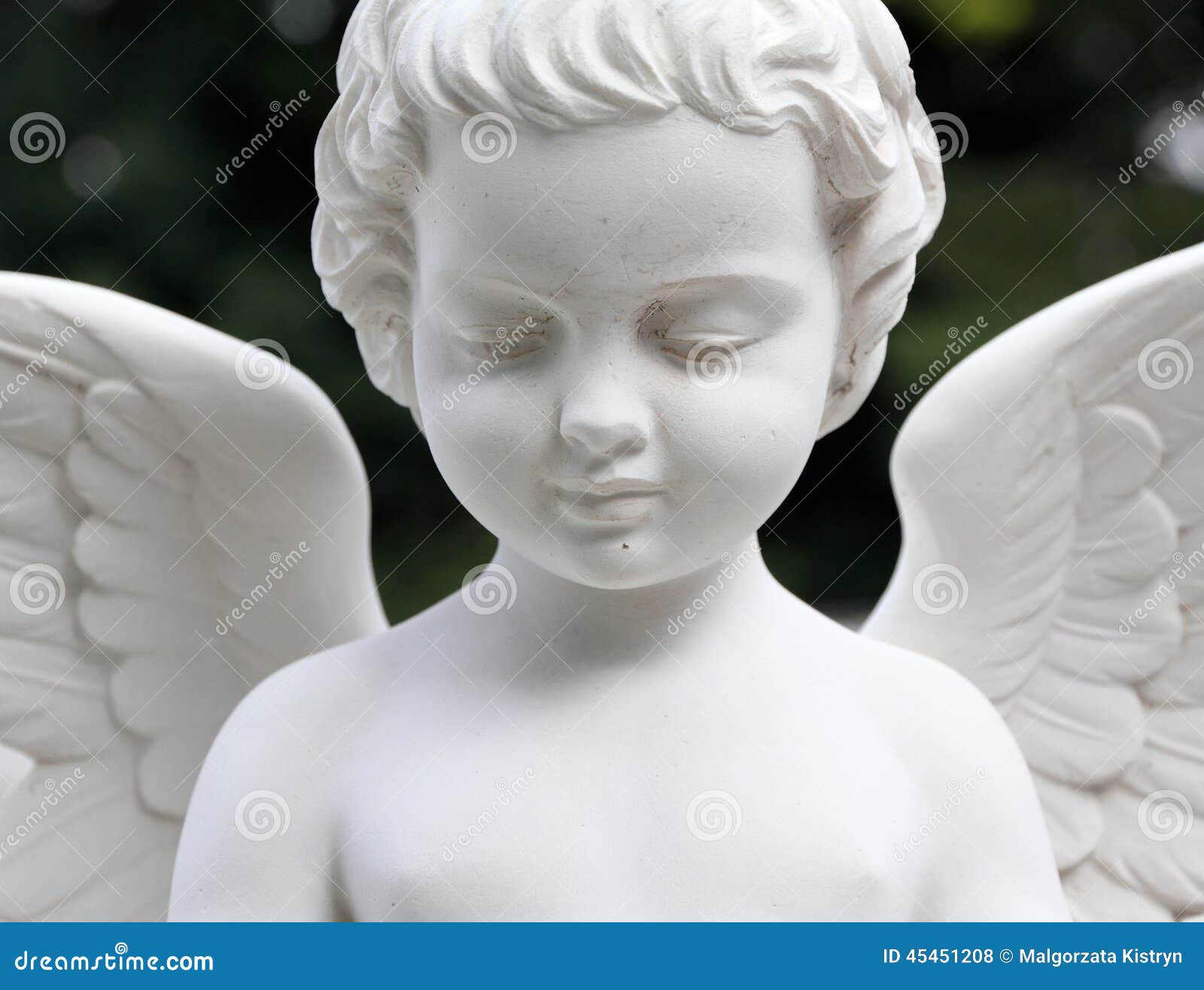 Ritratto di angelo fotografia stock. Immagine di funerale - 45451208