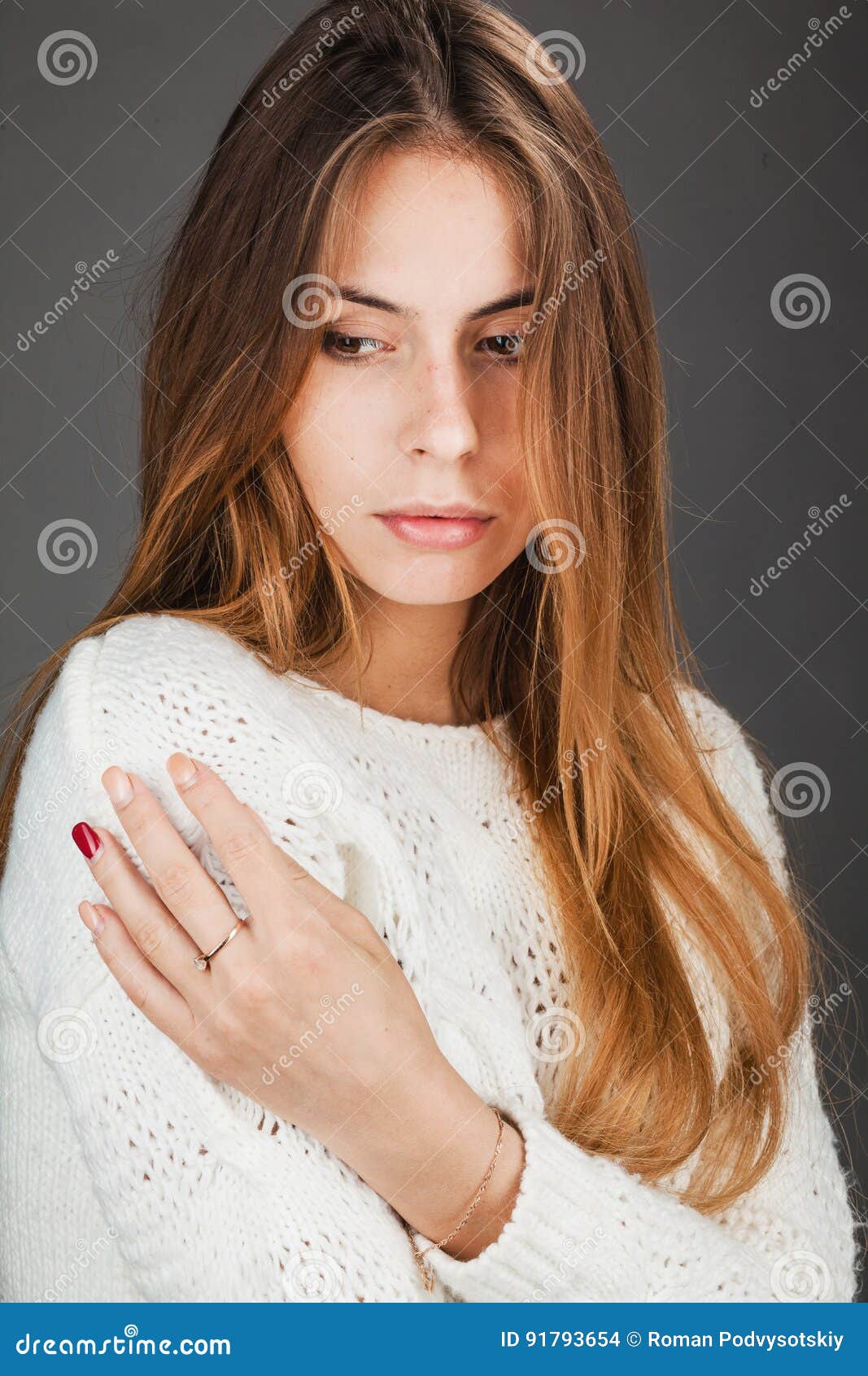 Ritratto di bella signora fotografia stock. Immagine di faccia - 91793654