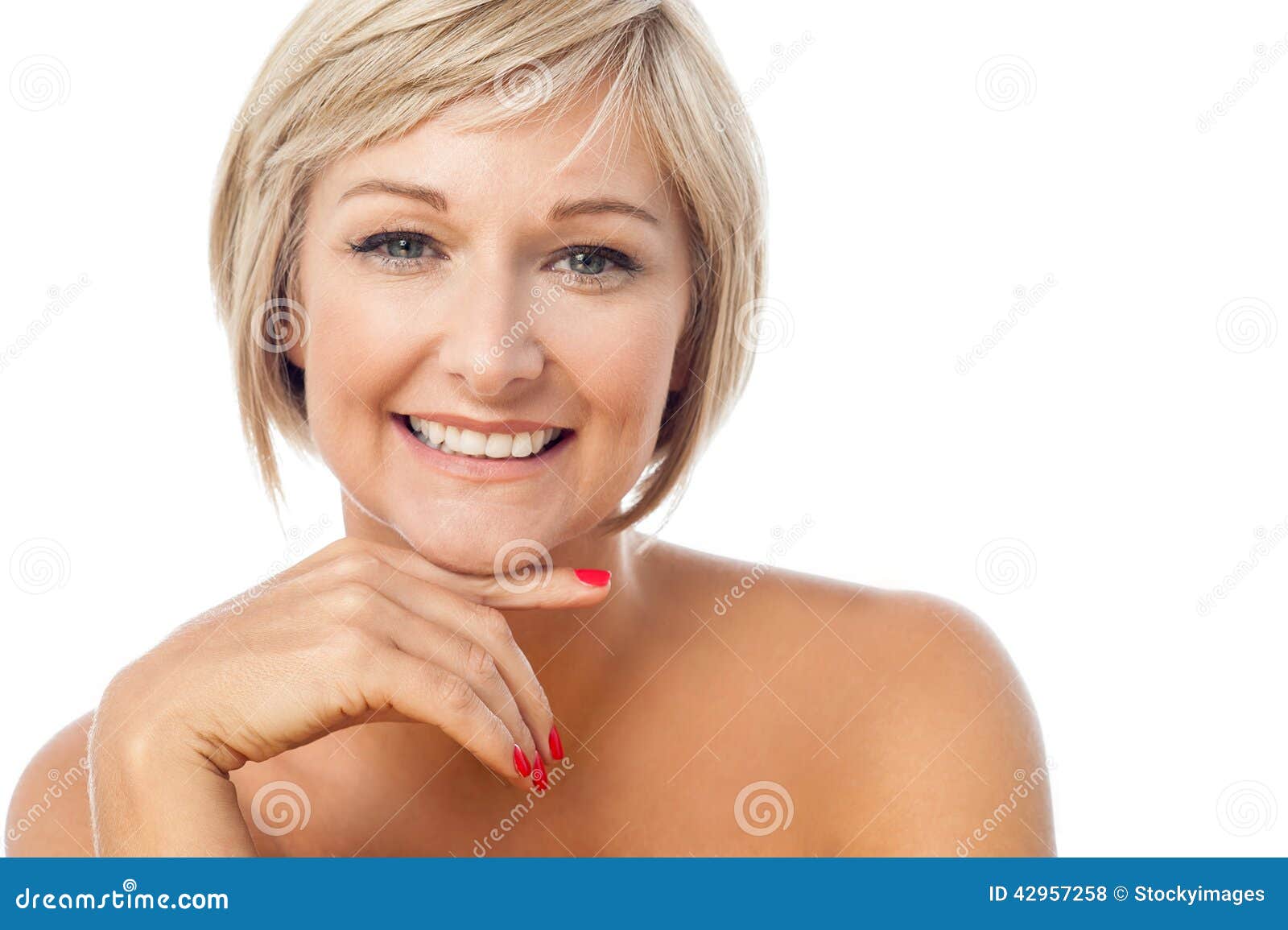 Ritratto Di Bella Signora Sorridente Fotografia Stock - Immagine di ...