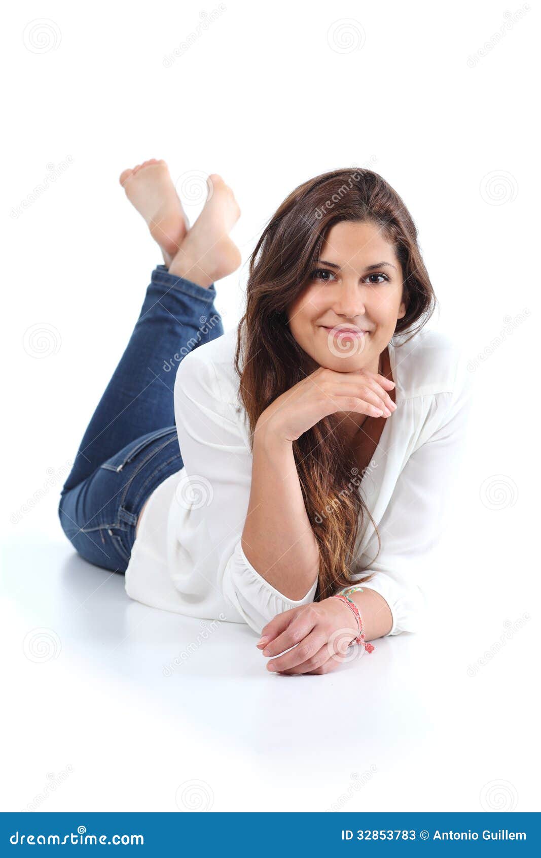 Ritratto Di Bello Riposarsi Della Donna Immagine Stock - Immagine di ...