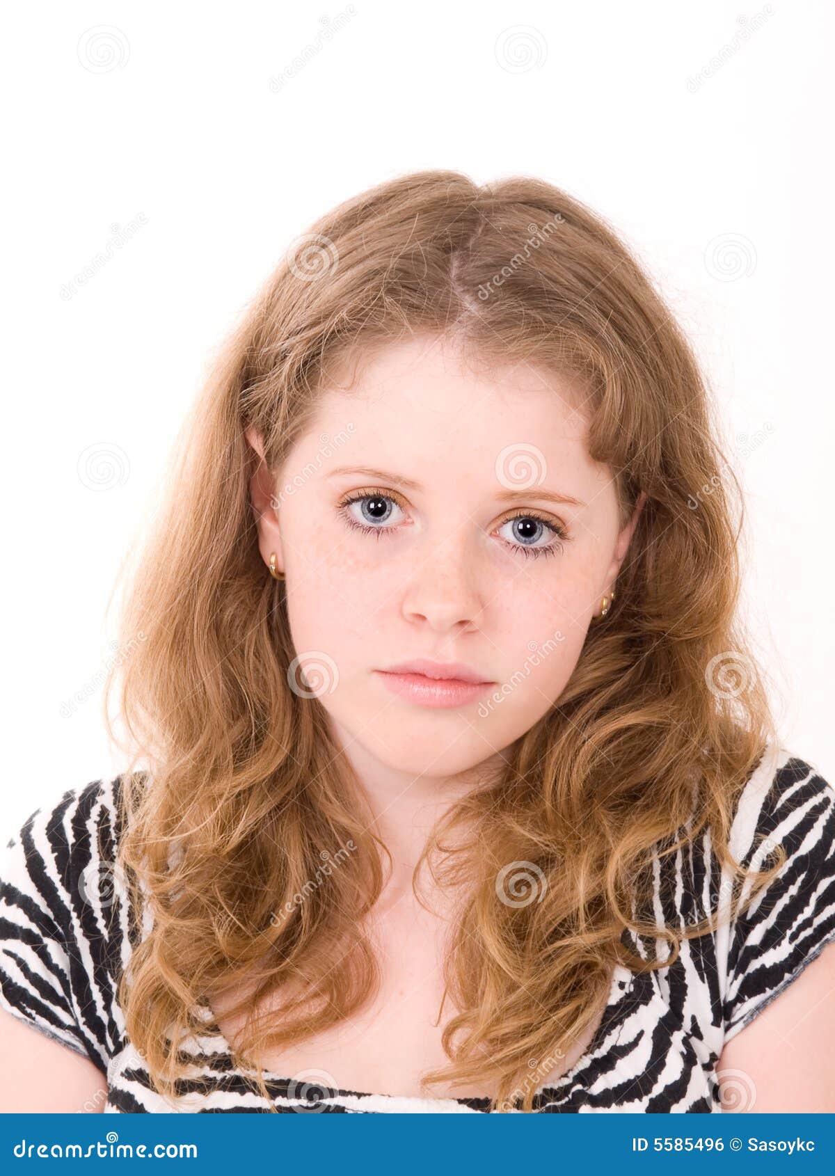 Ritratto Di Giovane Bella Ragazza Dell'adolescente Fotografia Stock ...