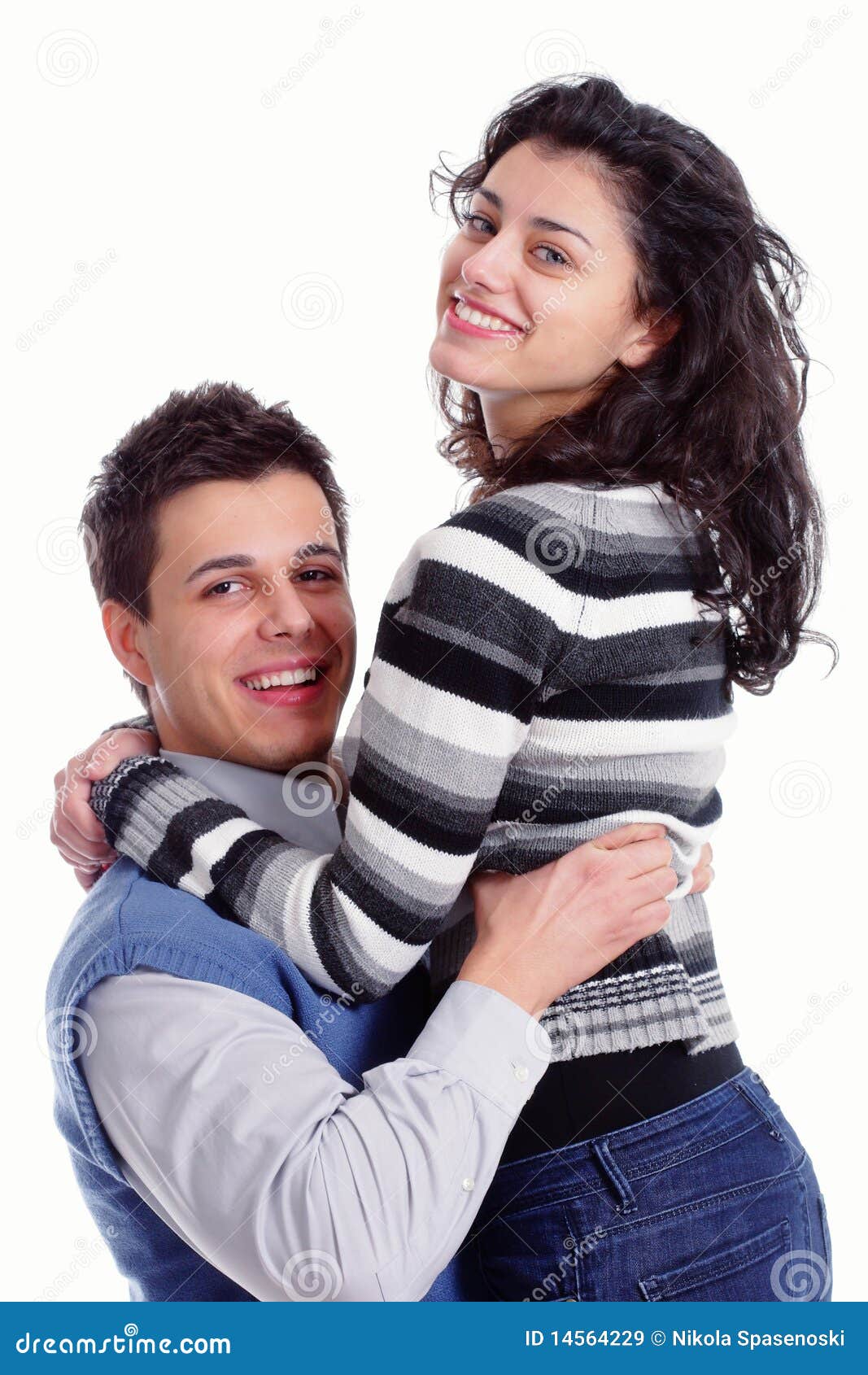 Ritratto di giovane coppia immagine stock. Immagine di amanti - 14564229