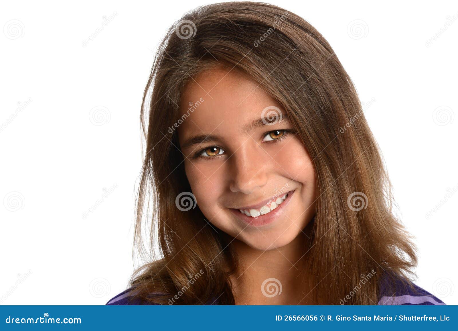 Ritratto Di Sorridere Della Ragazza Fotografia Stock - Immagine di ...