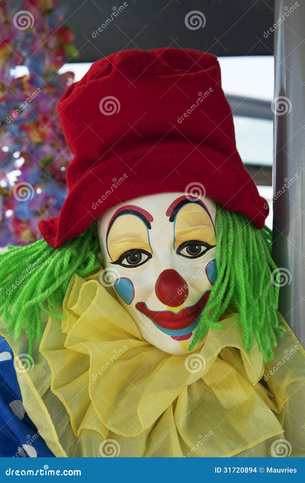 Ritratto di un pagliaccio fotografia stock. Immagine di nero - 31720894
