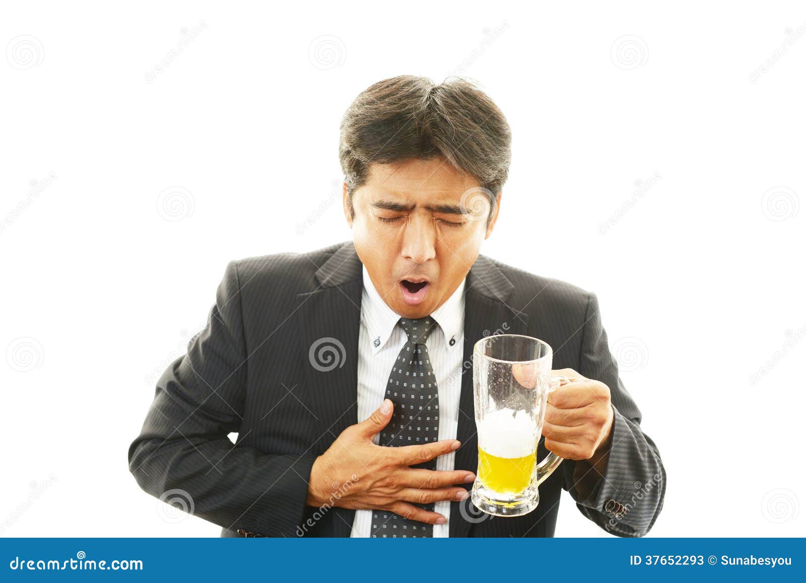 Ritratto Di Un Uomo Ubriaco Immagine Stock - Immagine di giapponese ...