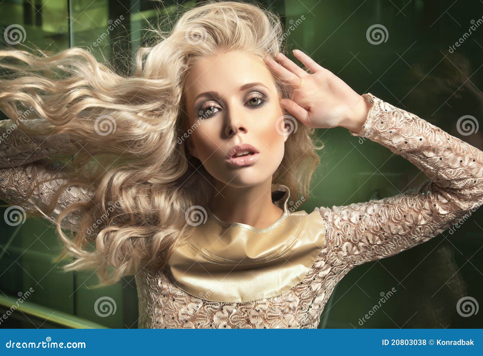 Ritratto Di Una Bellezza Bionda Fotografia Stock - Immagine di brunetta ...