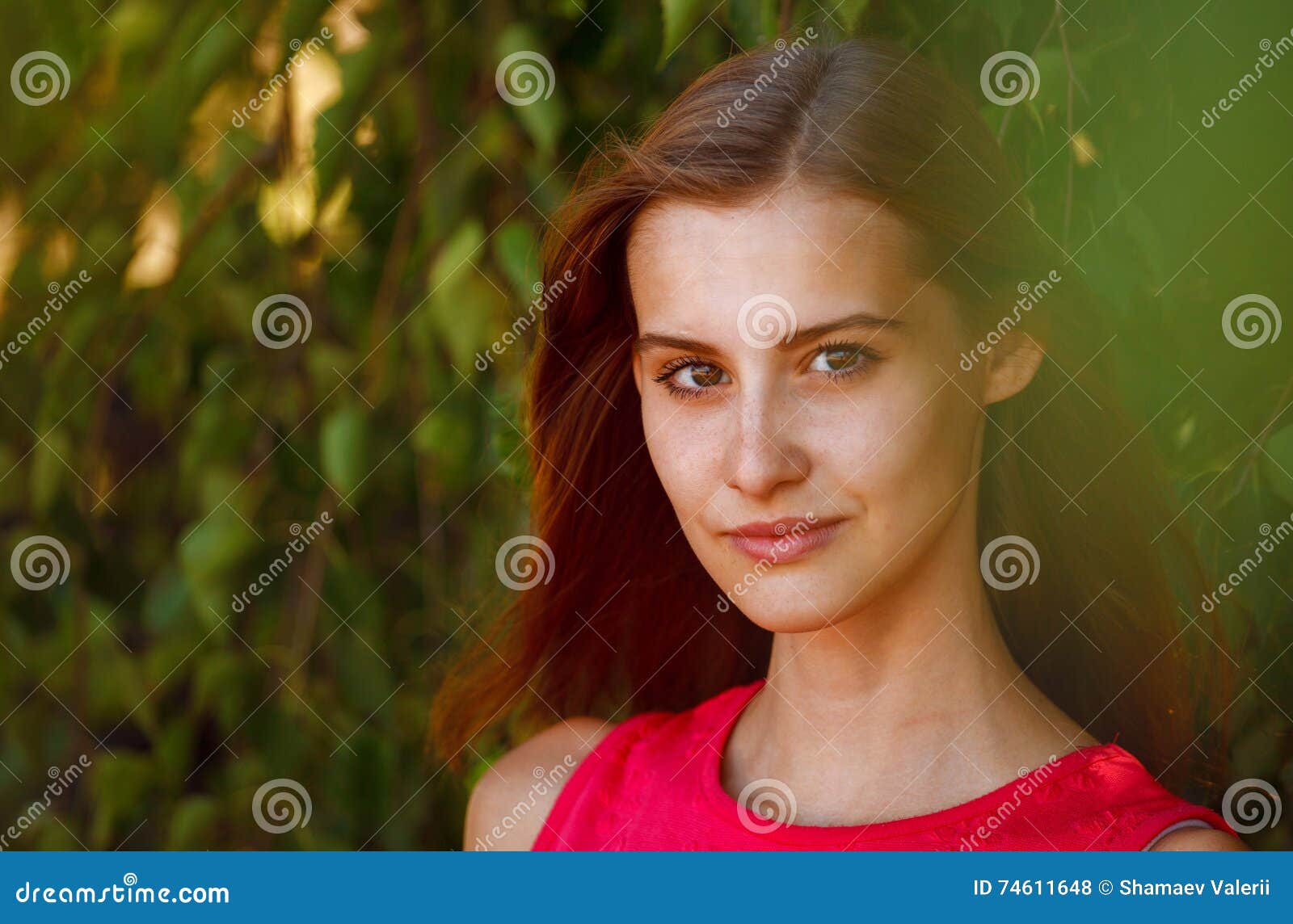 Ritratto di una ragazza fotografia stock. Immagine di sano - 74611648