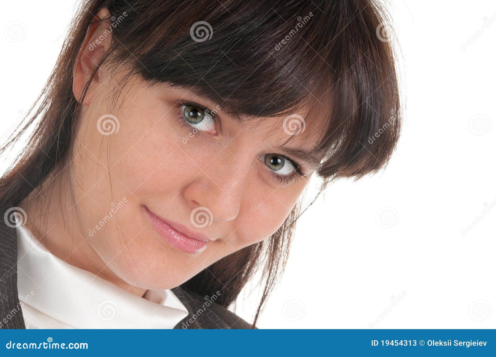 Ritratto Di Una Ragazza Semplice Immagine Stock - Immagine di capelli ...