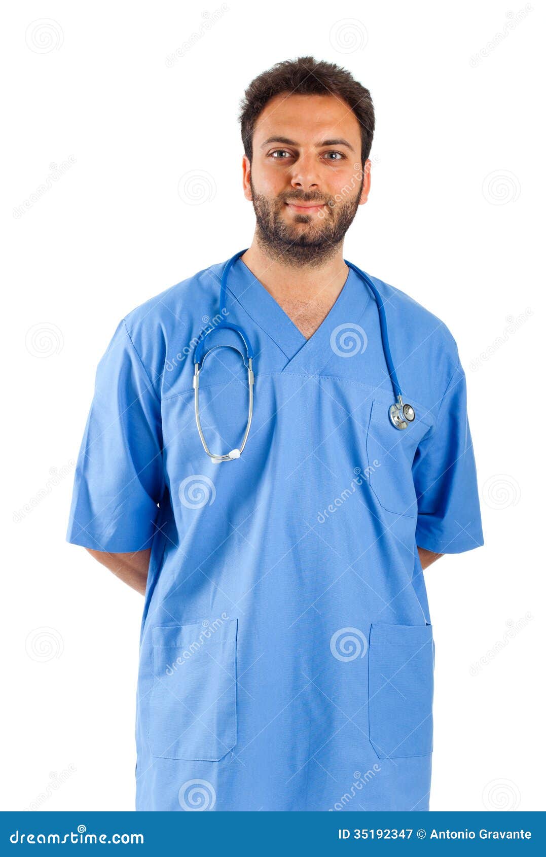 Ritratto Maschio Dell'infermiere Immagine Stock - Immagine di faccia ...