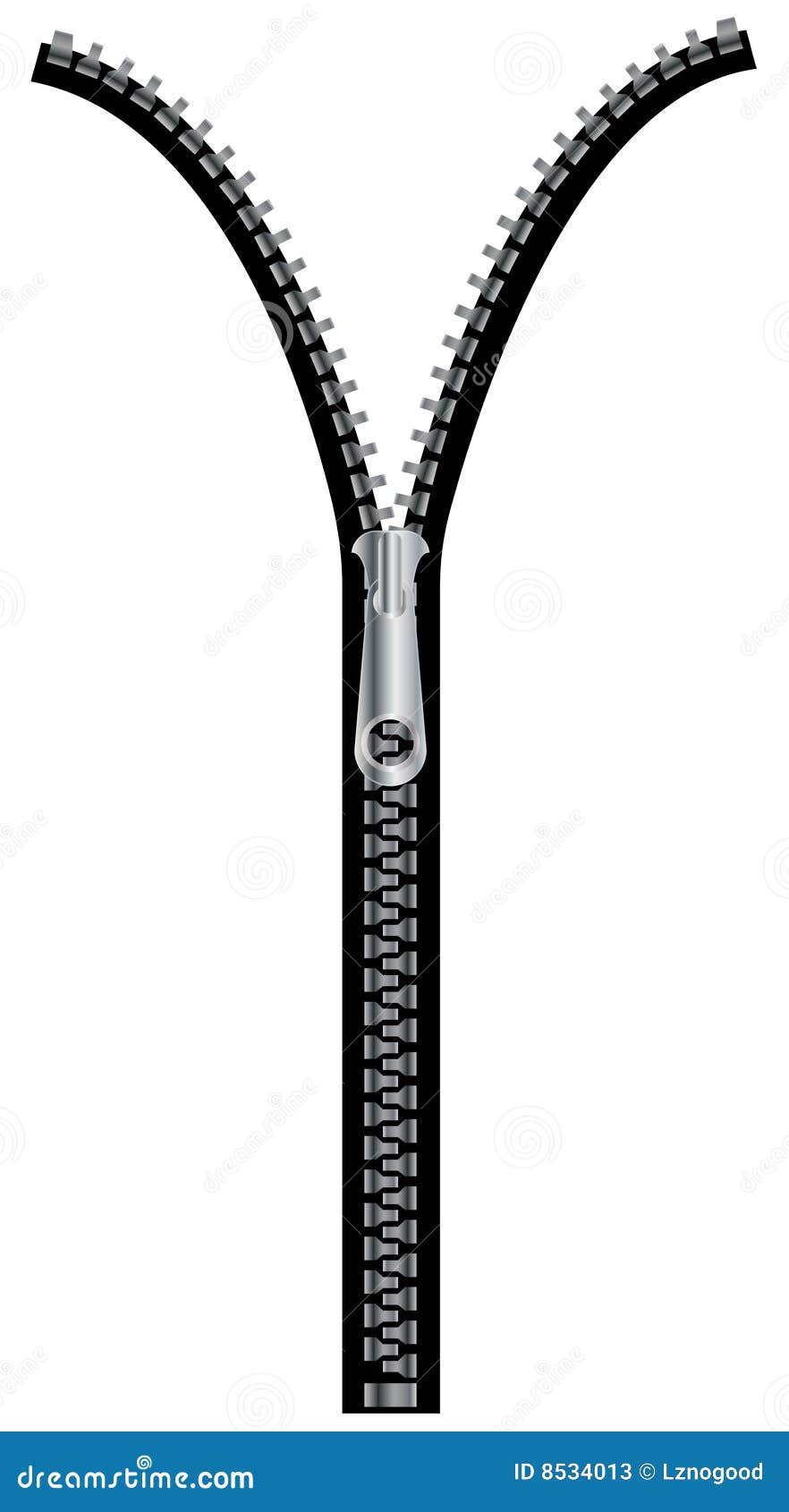 Ritssluiting vector illustratie. Illustration of regelbaar - 8534013