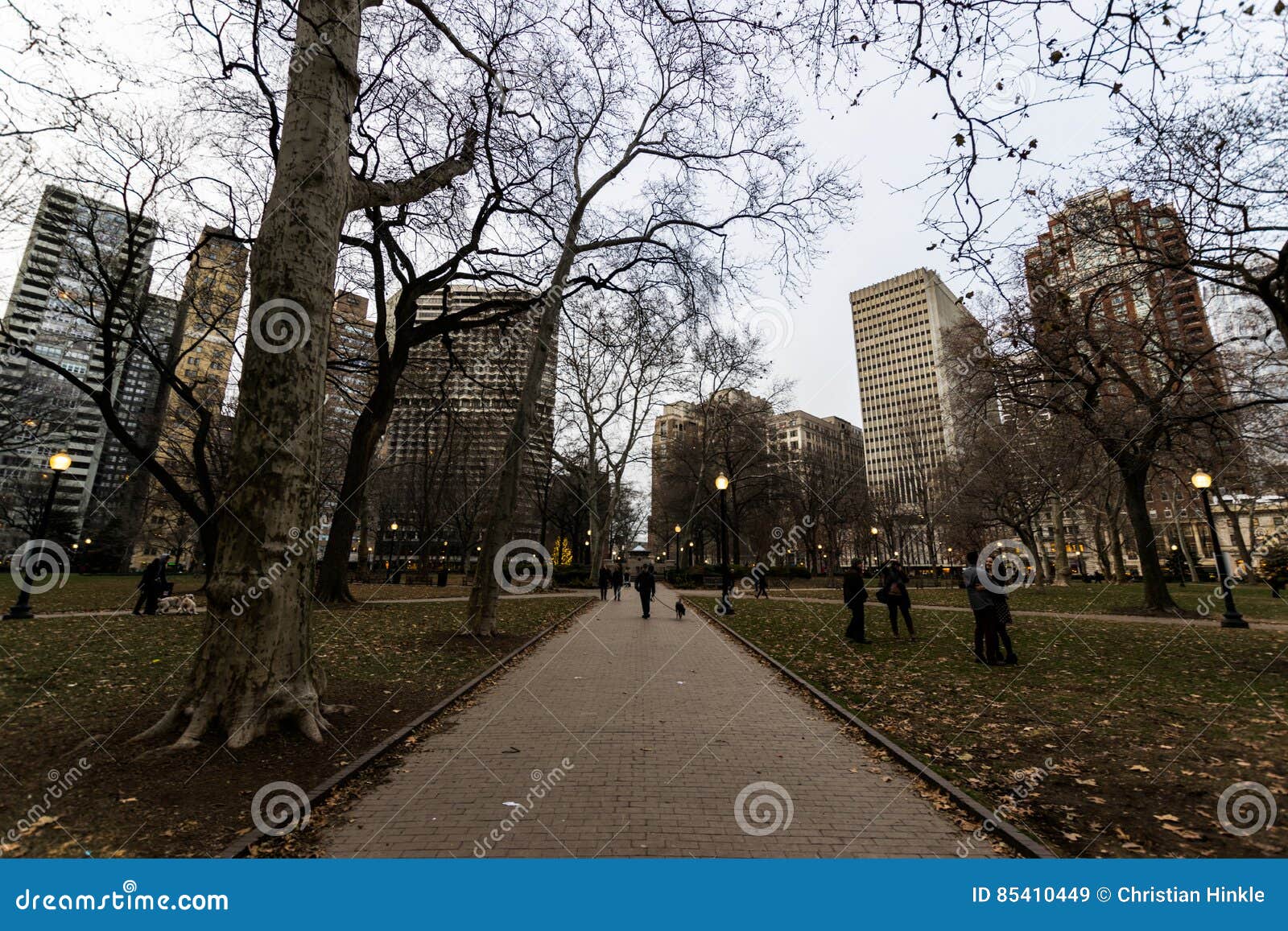 Rittenhouse Square during Winter in Philadelphia, Pennsylvania Stock ...