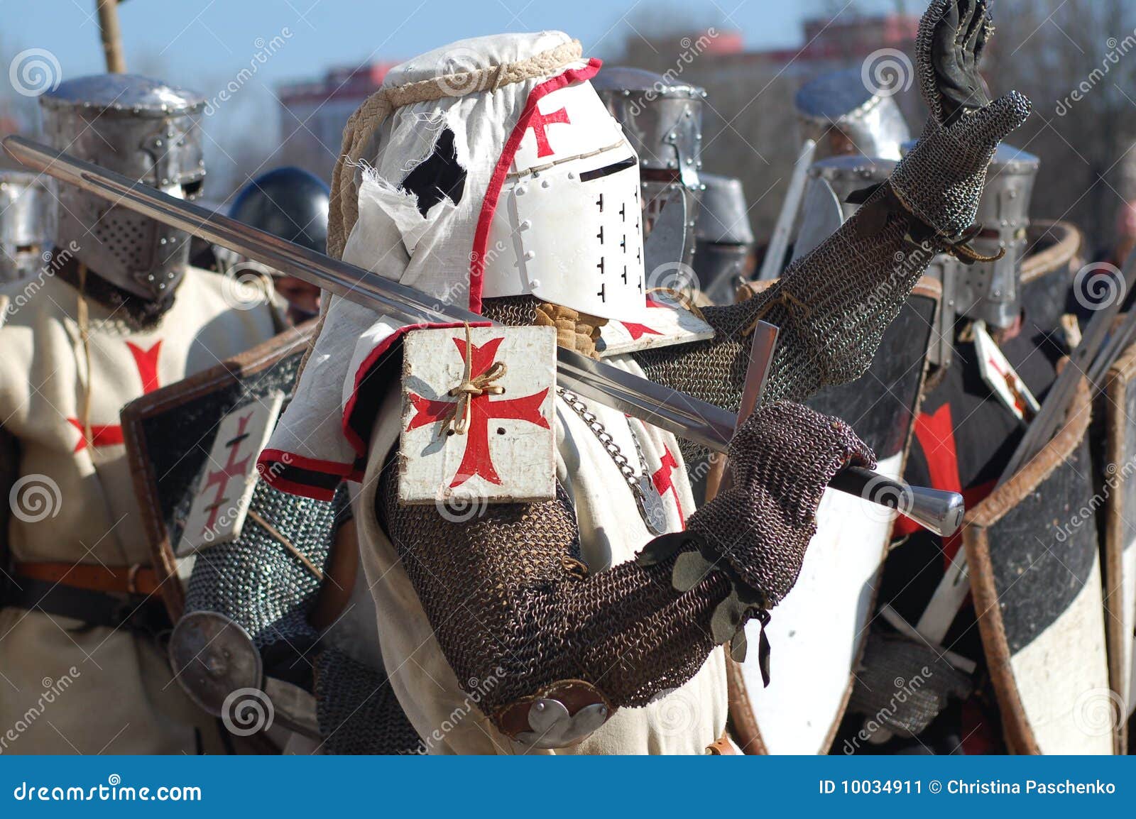 Ritter stockbild. Bild von krieger, templer, rekonstruktion - 10034911