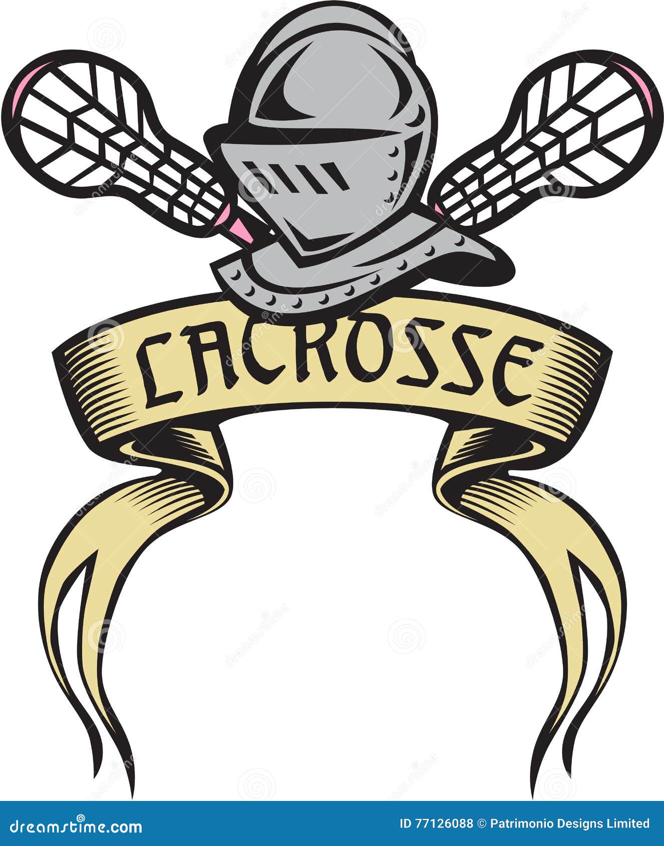 Ritter Armor Lacrosse Stick Woodcut Vektor Abbildung - Illustration von ...