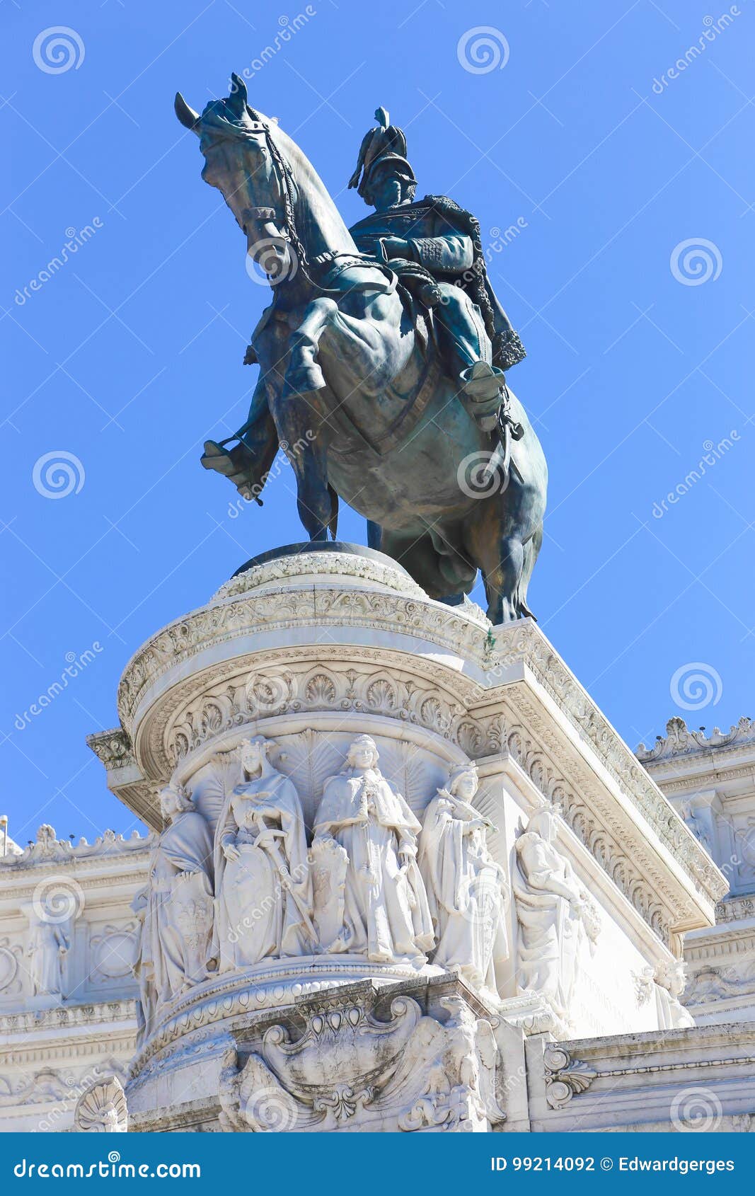 Ritter Auf Pferd - Rom Italien Stockfoto - Bild von ritter, historisch ...