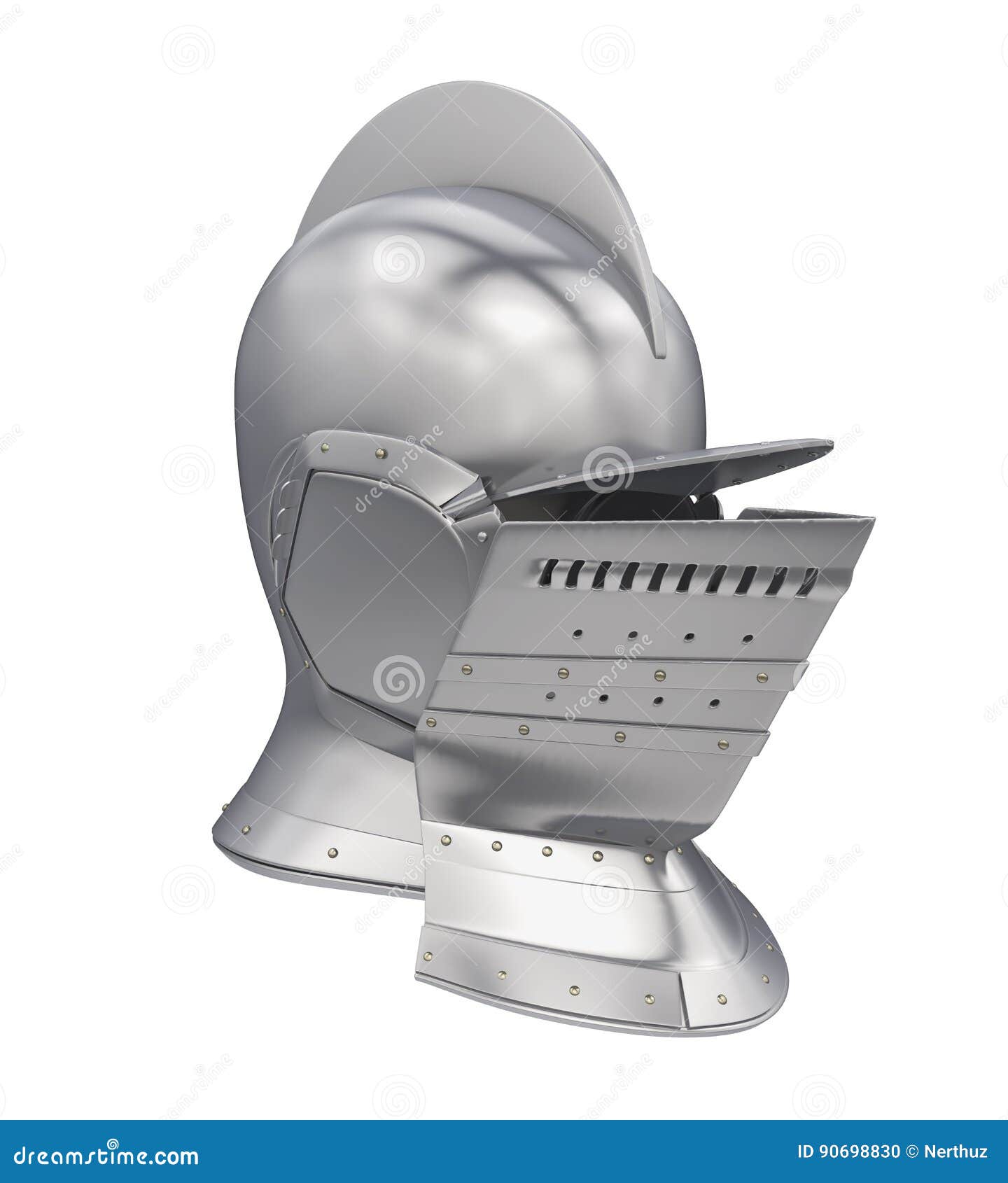 Ritter Helmet Isolated stock abbildung. Illustration von soldat - 90698830