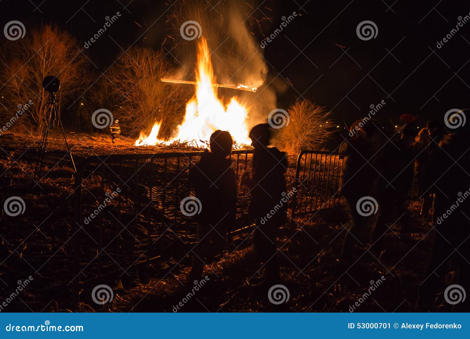 Ritual bonfire stock image. Image of moon, bonfire, religion - 53000701