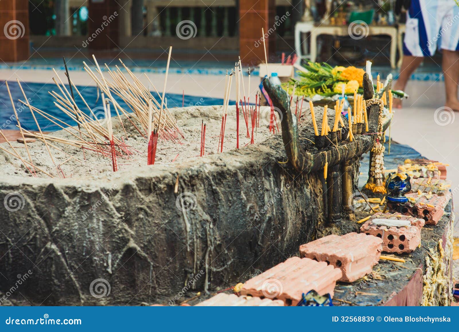 Ritual candles stock image. Image of culture, incense - 32568839