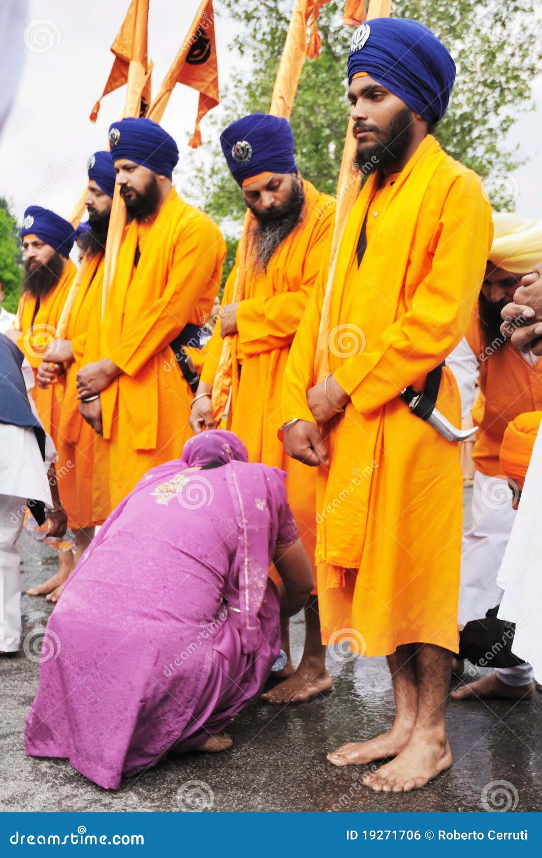 Ritual Feet Washing during Baisakhi Procession Editorial Photo - Image ...