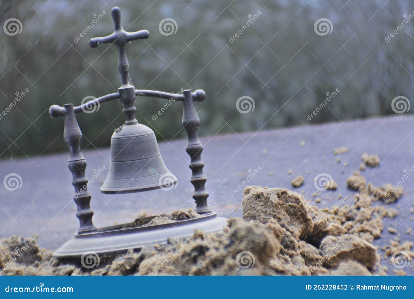 Ritual Hand Bell the Sand As the Enlightenment Symbol. Religious Thing ...