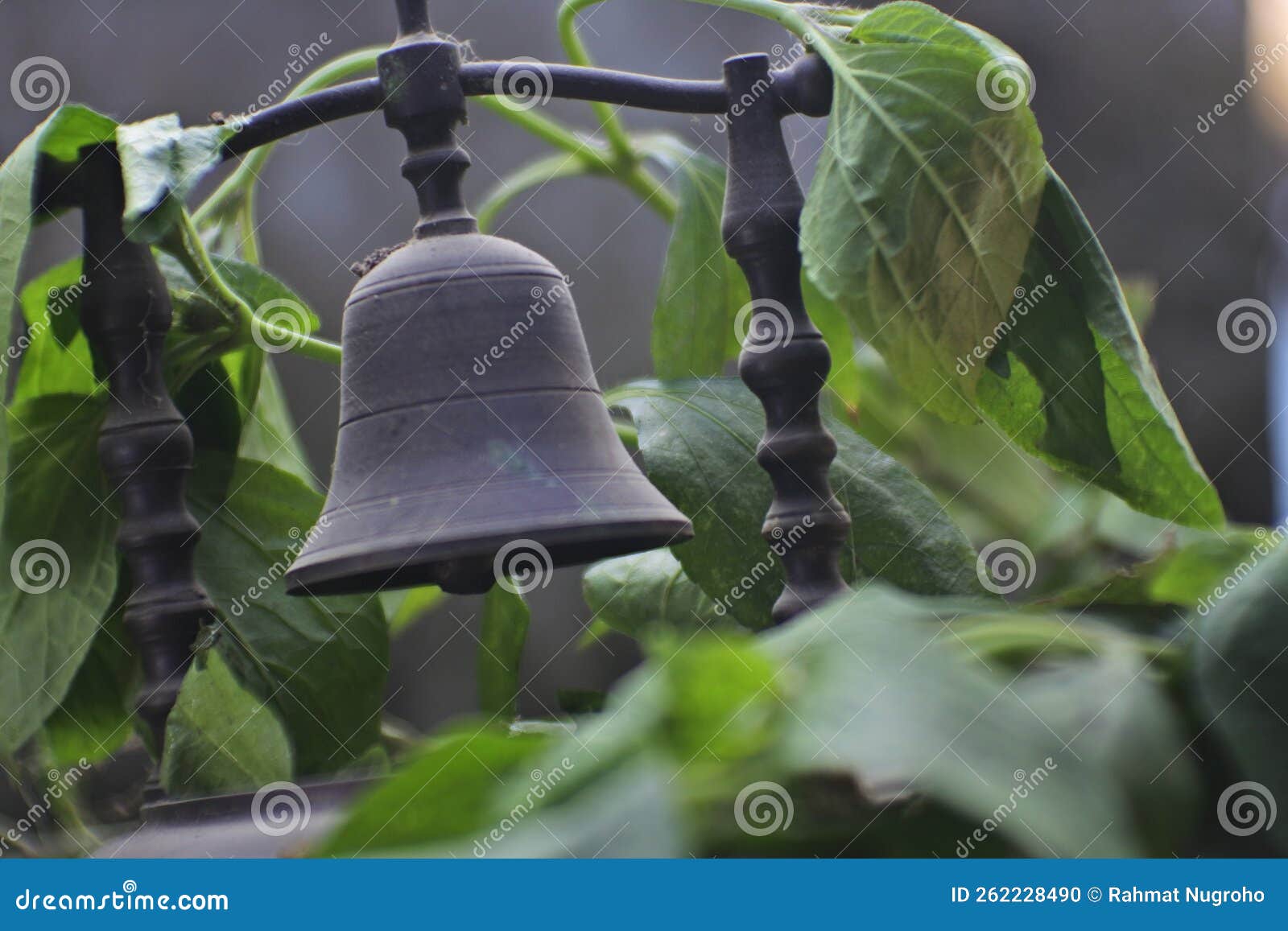 Ritual Hand Bell on Sand As the Enlightenment Symbol. Religious Thing ...