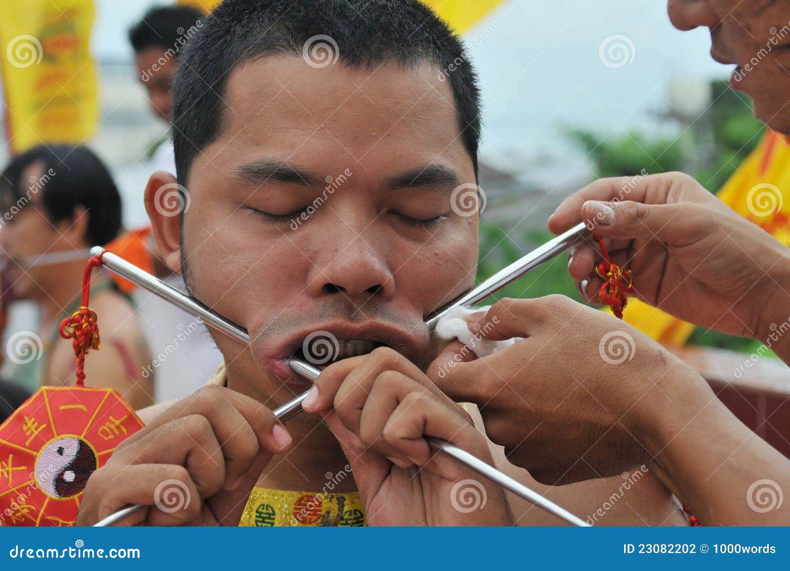 Ritual Piercing at the Nine Emperor Gods Festival Editorial Photography ...