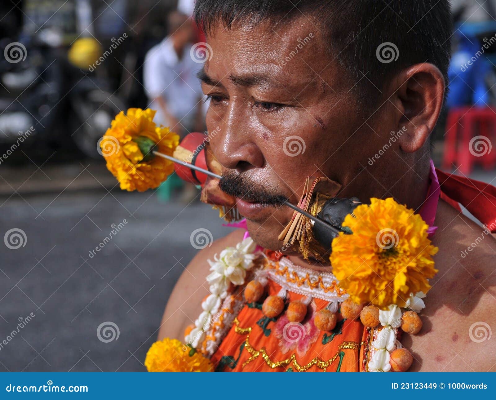 Ritual Piercing at the Nine Emperor Gods Festival Editorial Stock Image ...