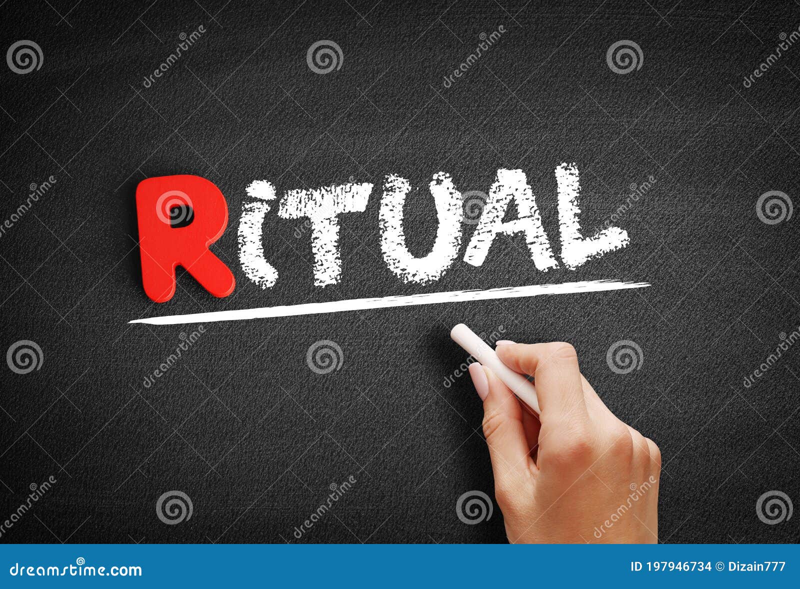 Ritual text on blackboard stock photo. Image of performance - 197946734