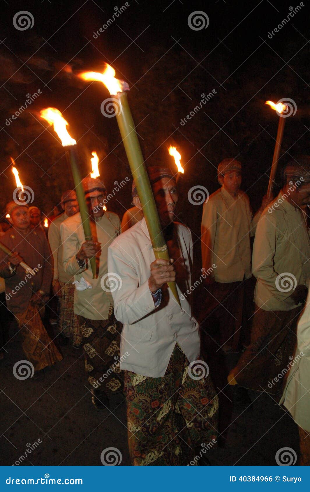 Ritual torch editorial photo. Image of karanganyar, indonesia - 40384966