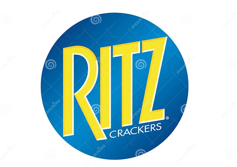 Ritz Crackers Logo redactionele stock afbeelding. Illustration of geel ...