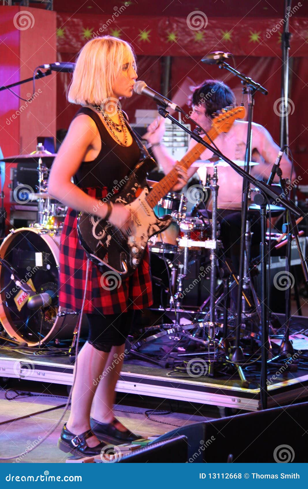 Ritzy Bryan of Rock / Punk Band Joy Formidable Editorial Stock Photo ...