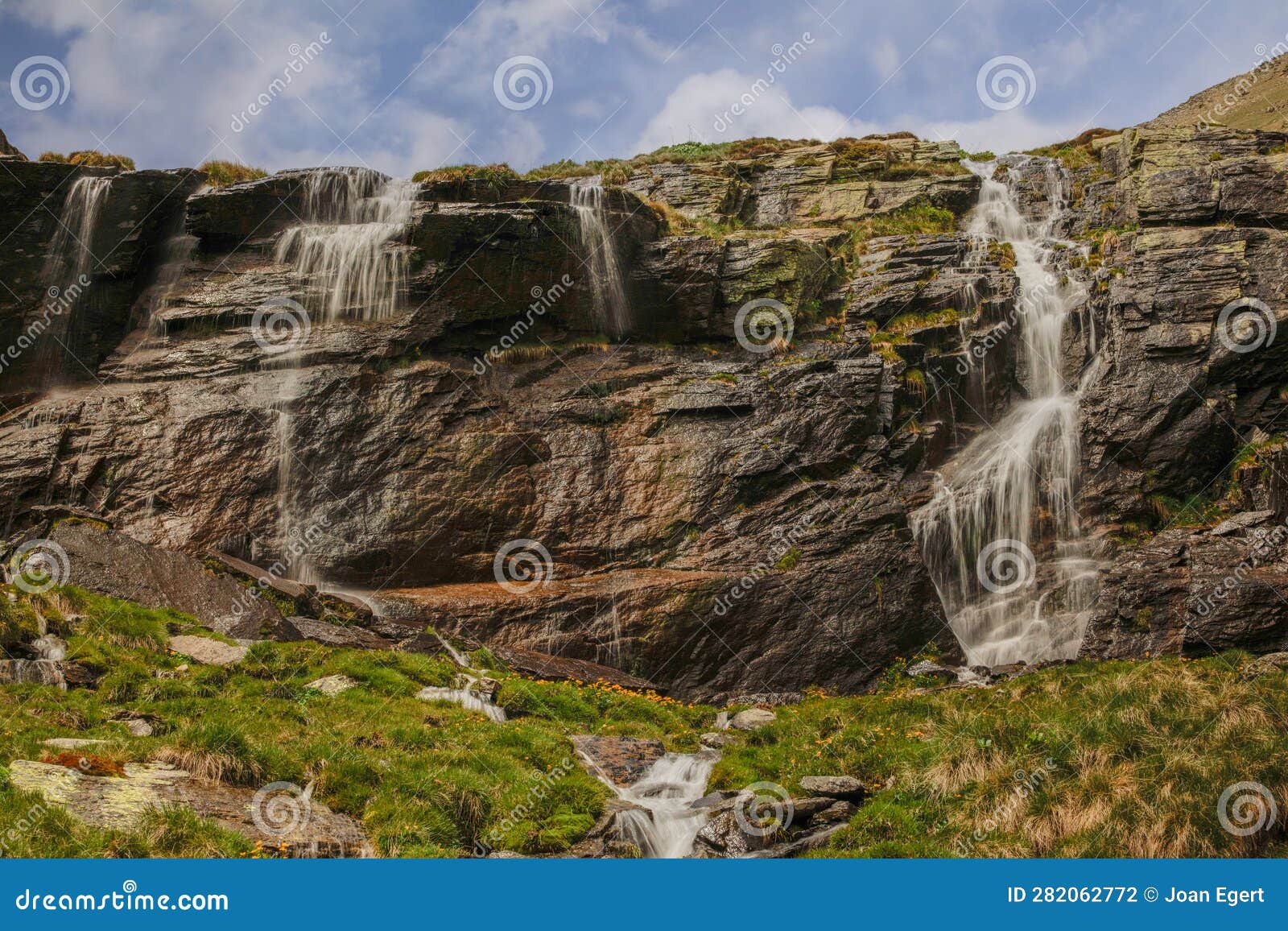 Riu de Jan River cascades stock photo. Image of pyrenees - 282062772