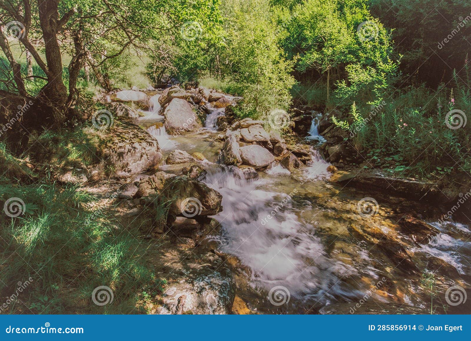 The Riu De La Coma Cascades Stock Photo - Image of splash, nature ...