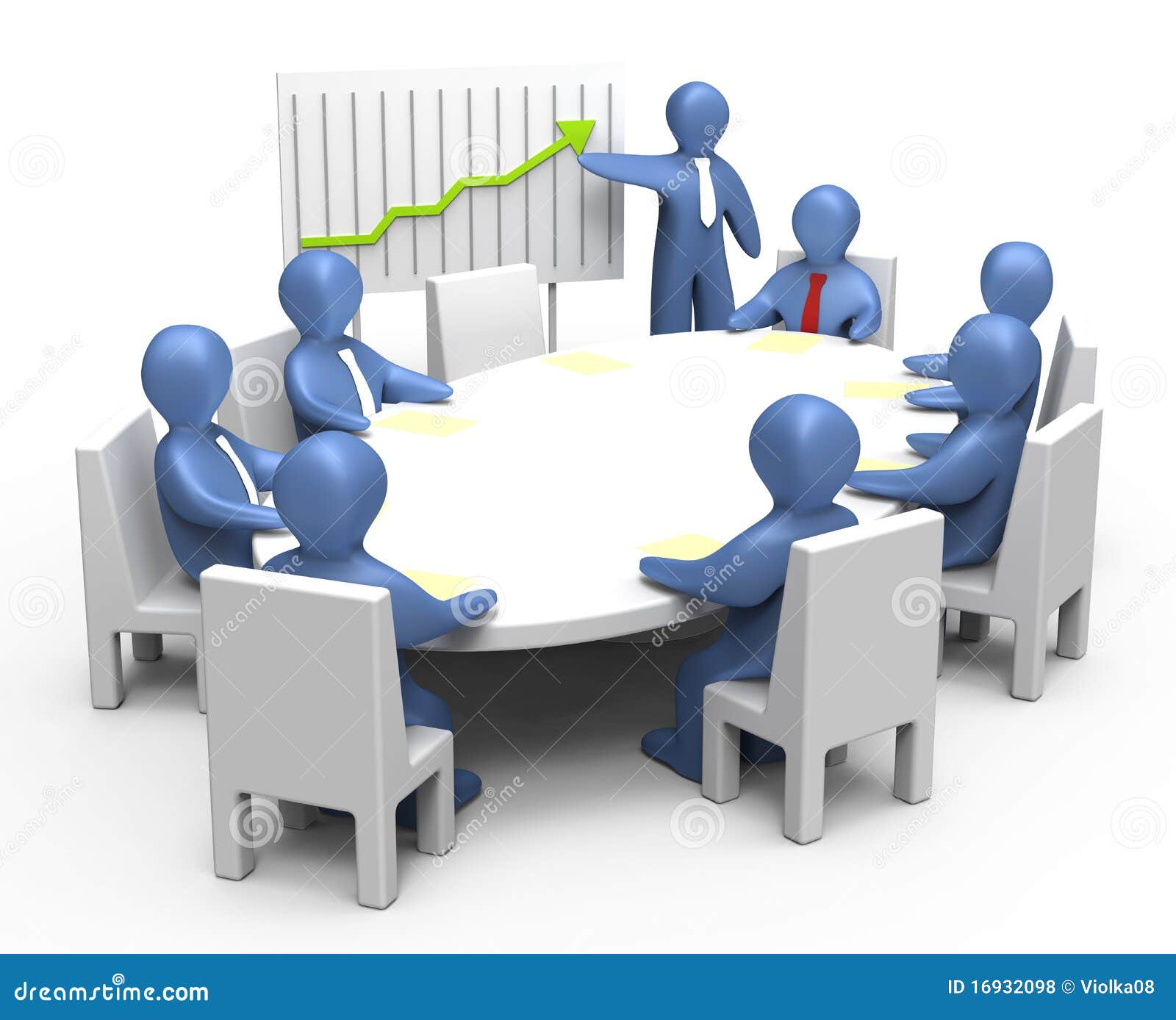 Riunione d'affari illustrazione di stock. Illustrazione di portatile ...