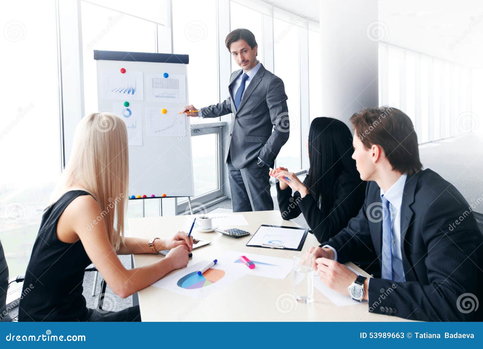 Riunione d'affari immagine stock. Immagine di adulto - 53989663