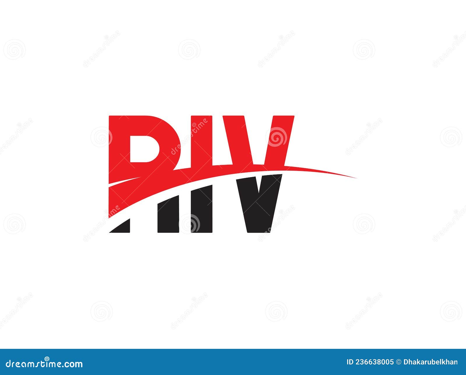 Riv Letter Initial Logo Design Vector Illustration Stock Illustration ...